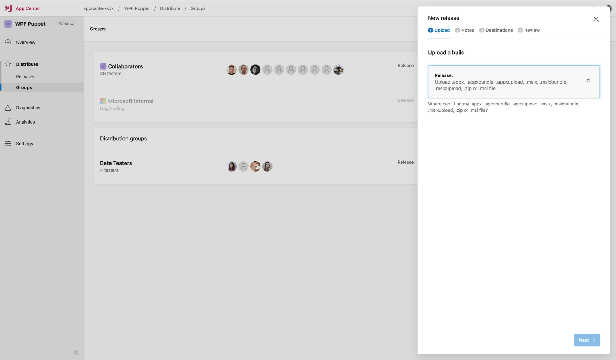 Announcing WPF and WinForms Support in Visual Studio App Center - App ...