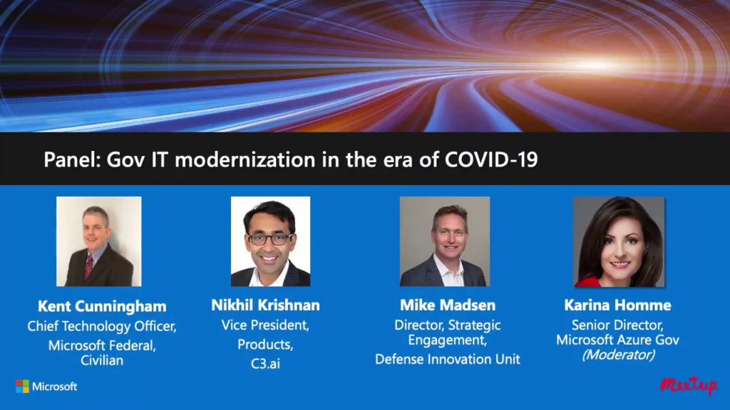 Meetup replay: Gov IT modernization in the era of COVID-19 - Azure Government