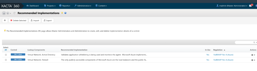 Integrated compliance in Azure with Xacta 360 - Azure Government