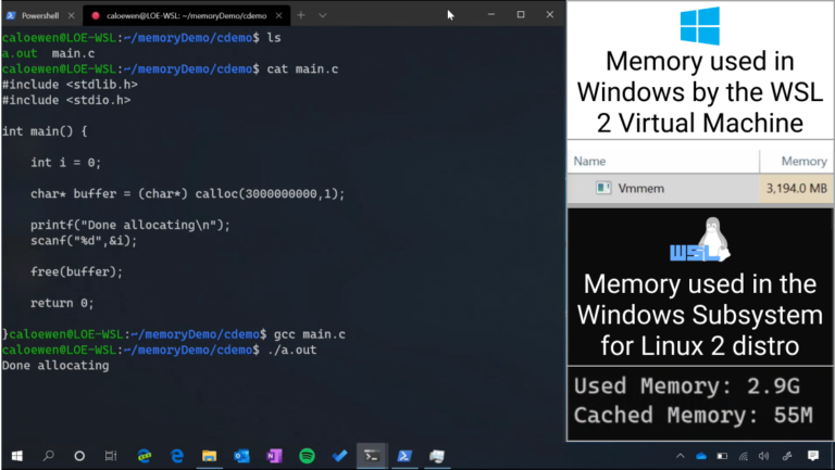 Memory Reclaim in the Windows Subsystem for Linux 2 - Windows Command Line