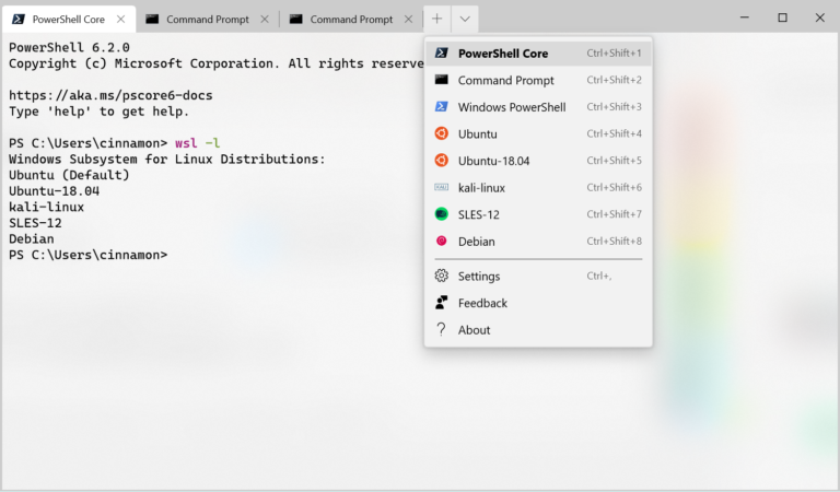 Windows Terminal Preview 1910 Release - Windows Command Line