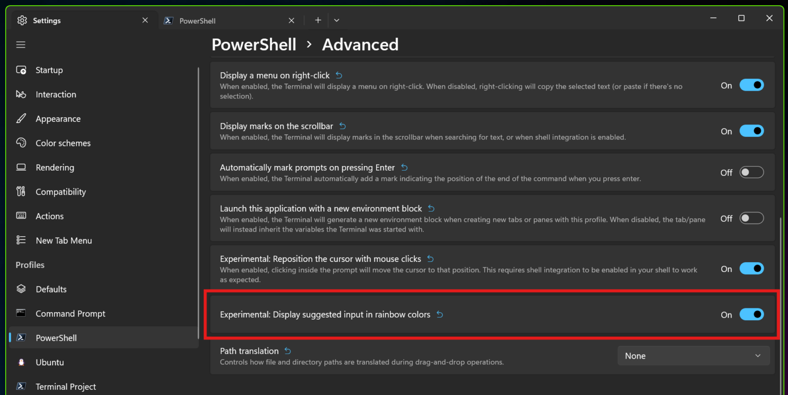 Windows Terminal Preview 1.23 Release - Windows Command Line