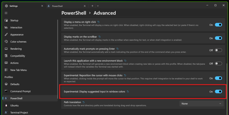 Windows Terminal Preview 1.23 Release - Windows Command Line