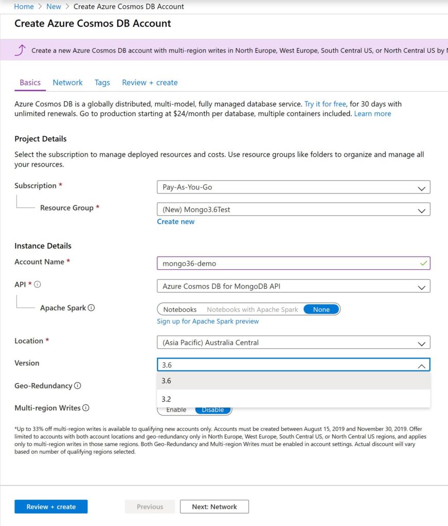 Azure Cosmos DB’s API for MongoDB now supports server version 3.6 ...