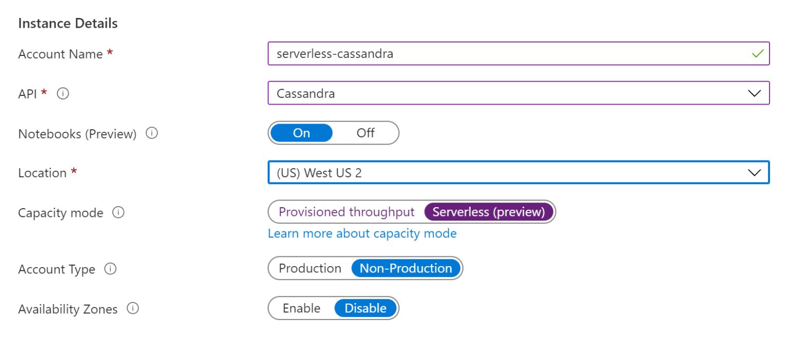Azure Cosmos Db Cassandra Api Serverless Now In Preview Azure Cosmos Db Blog