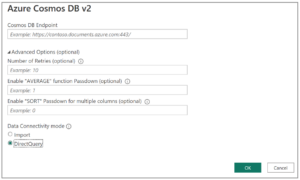 Enabling real-time dashboards: Power BI DirectQuery mode and Dataflows support in Azure Cosmos ...