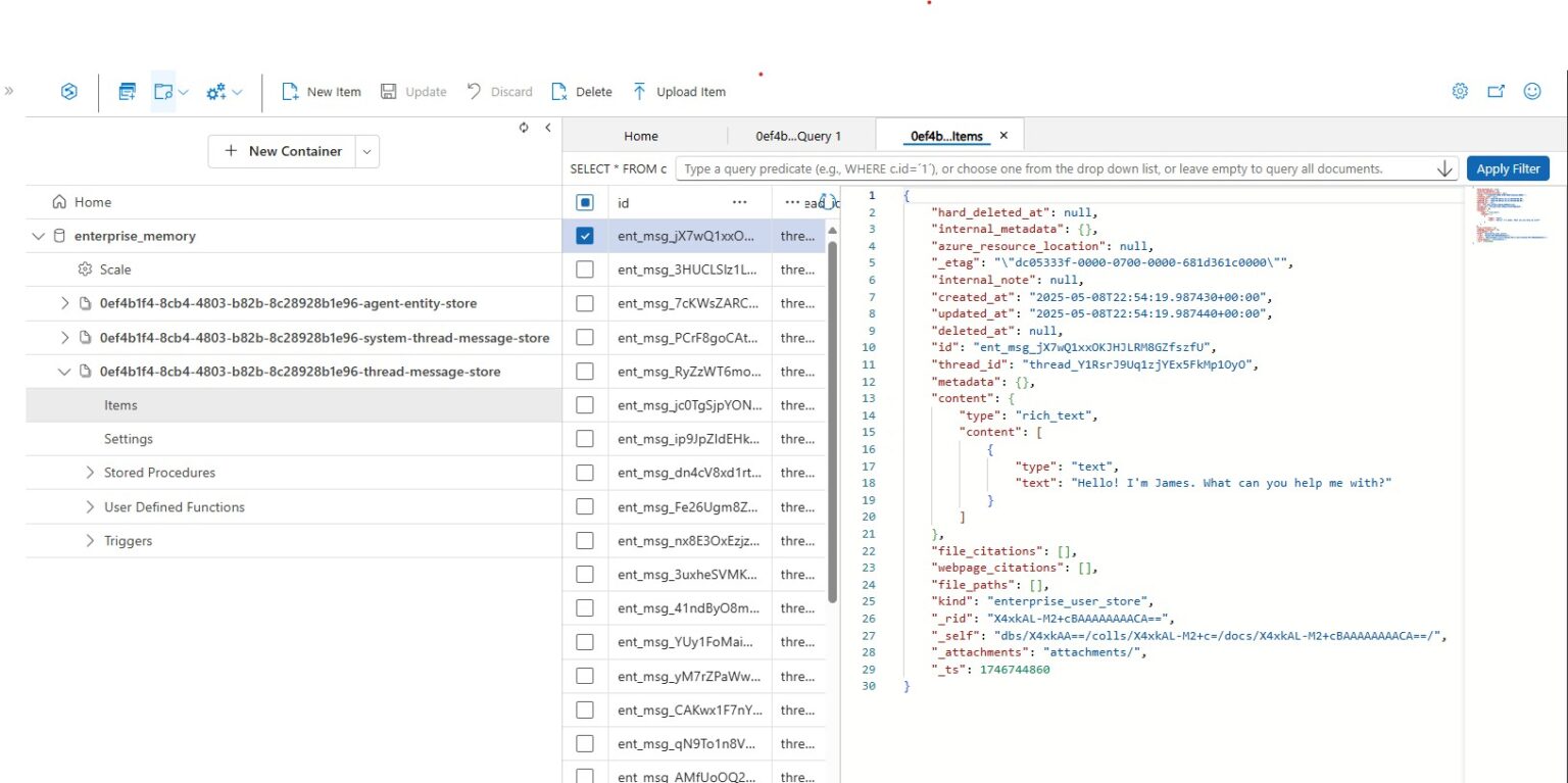 Azure Ai Foundry Connection For Azure Cosmos Db And Byo Thread Storage