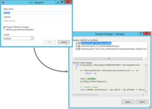 Visual Studio Rename Refactor Helper for Visual Studio 2013 - C++ Team Blog