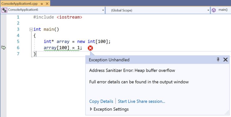 AddressSanitizer for Windows: x64 and Debug Build Support - C++ Team Blog