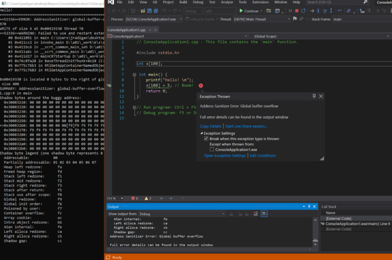 Address Sanitizer For Msvc Now Generally Available C Team Blog