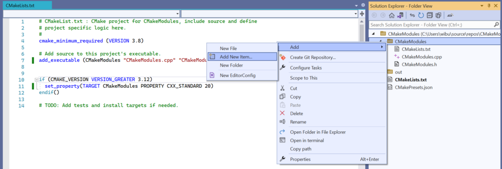 C++ Modules in CMake with Visual Studio - C++ Team Blog