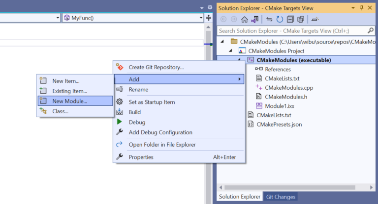 C++ Modules in CMake with Visual Studio - C++ Team Blog