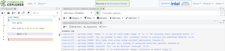 Execution and Static Analysis Support for MSVC on Compiler Explorer ...