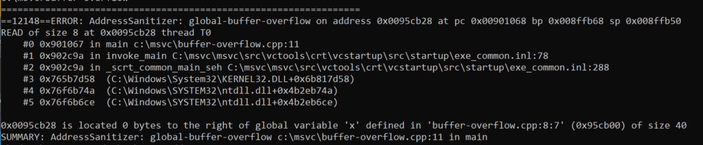 AddressSanitizer continue_on_error - C++ Team Blog