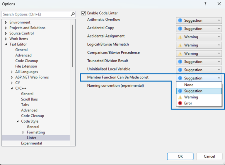 Make Member Function const and Global Function Static in Visual Studio - C++ Team Blog
