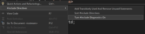 #include Diagnostics in Visual Studio - C++ Team Blog