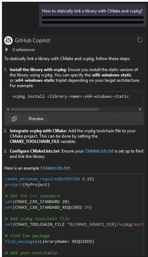 Boost Your CMake Development with Copilot Custom Instructions - C++ Team Blog