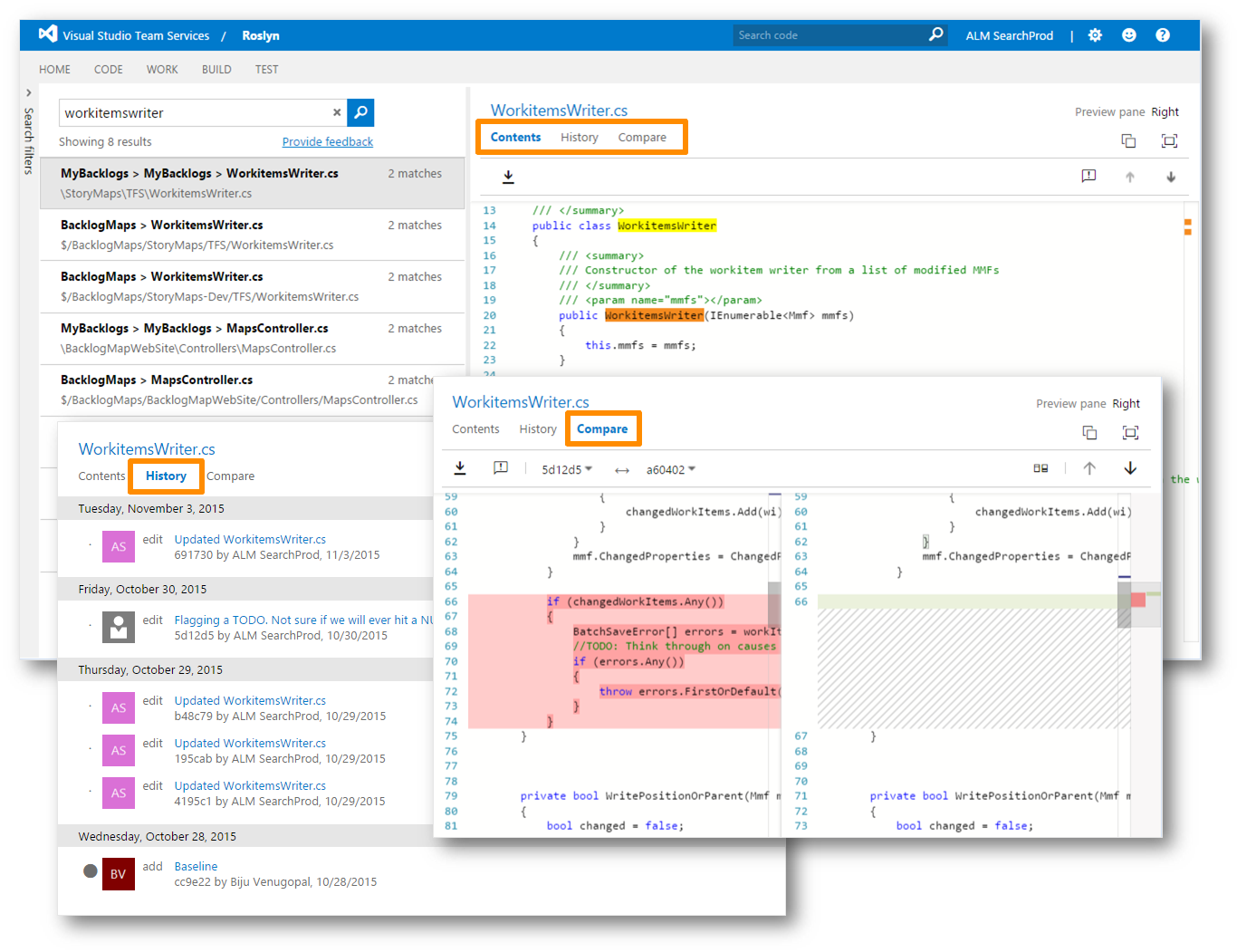 Announcing Public Preview for Visual Studio Team Services Code Search - Azure DevOps Blog
