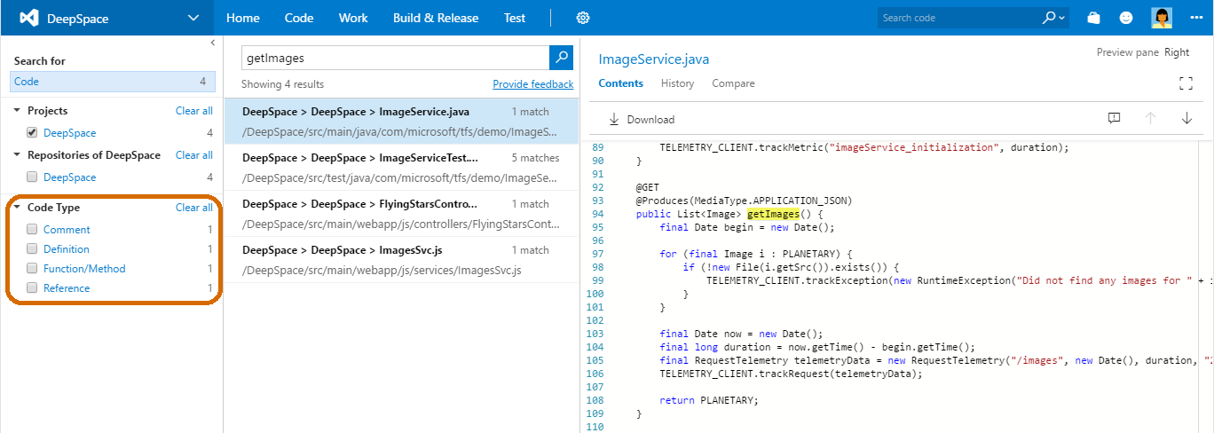 Code Search is now Java friendly - Azure DevOps Blog