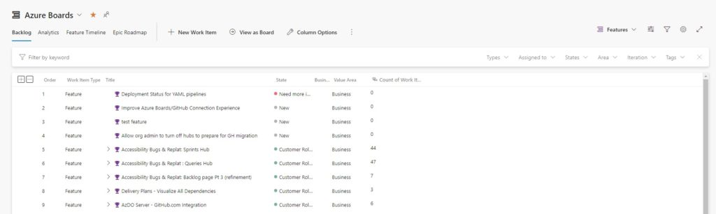 Azure Boards Ux Modernization - Public Preview - Azure DevOps Blog