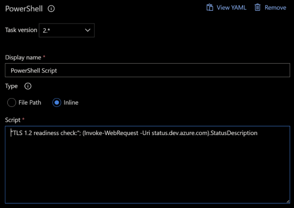 Deprecating weak cryptographic standards (TLS 1.0 and 1.1) in Azure DevOps Services - Azure ...