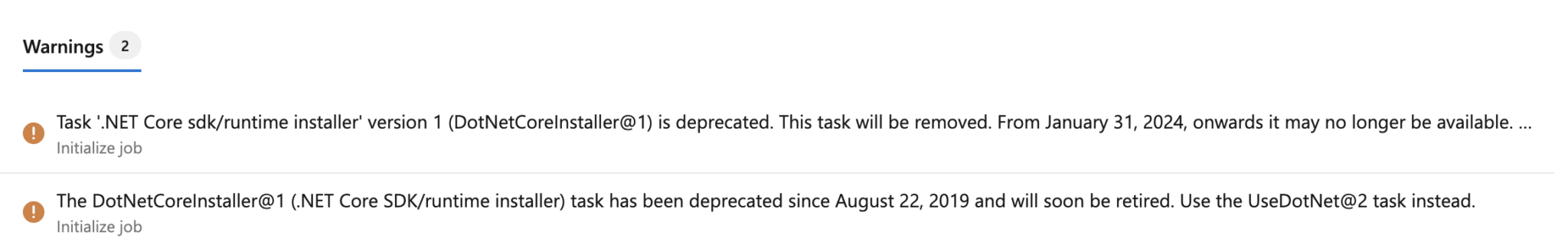 Azure Pipelines deprecated tasks retirement schedule - Azure DevOps Blog