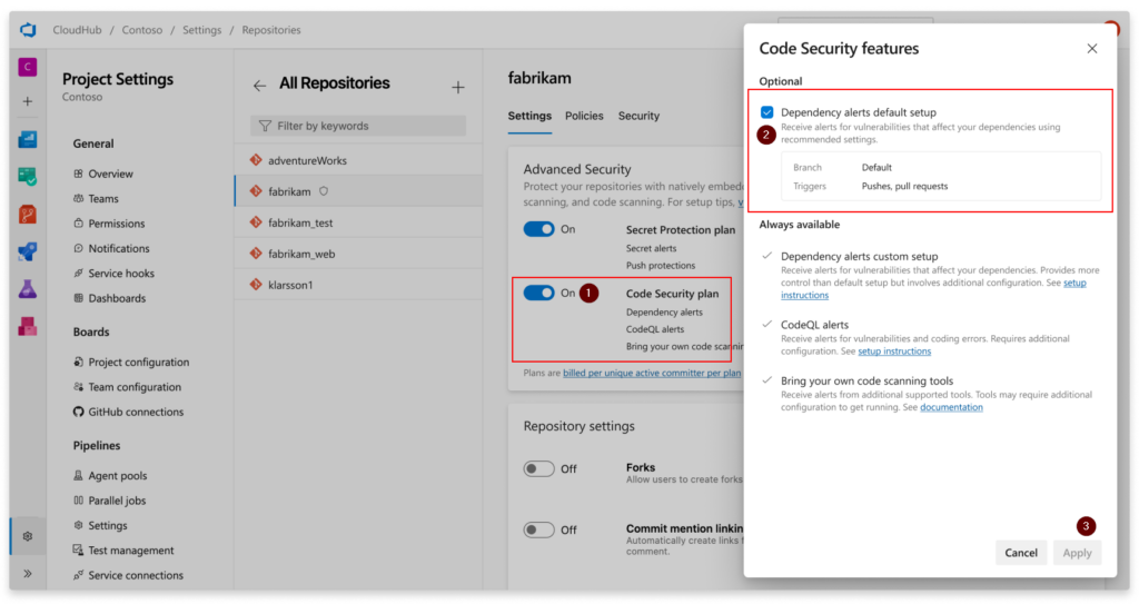 Automate your open-source dependency scanning with Advanced Security - Azure DevOps Blog