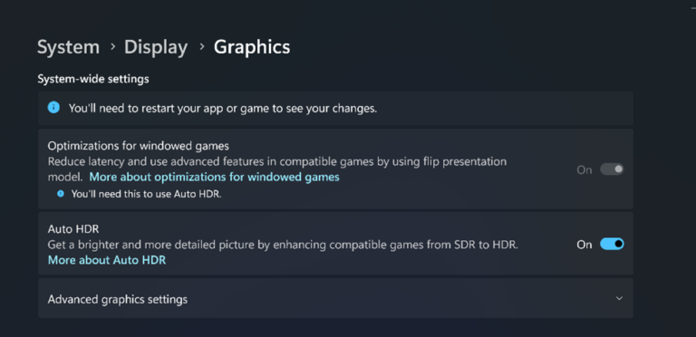 Navigating the Redesigned Graphics Settings page - DirectX Developer Blog