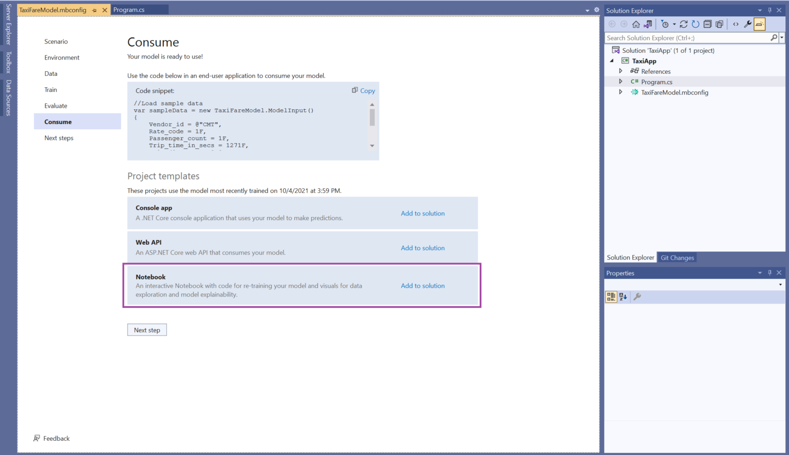 ML.NET Updates & Announcing Notebooks in Visual Studio - .NET Blog
