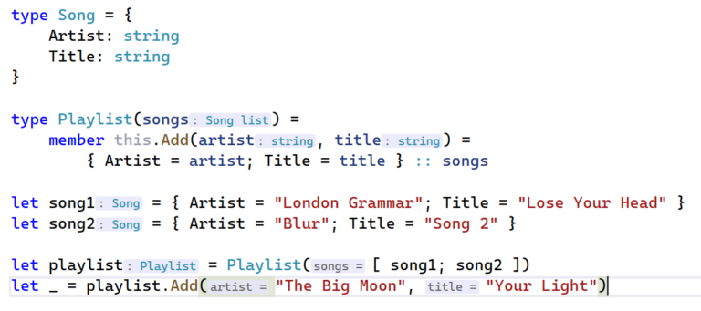 Introducing F# Inline Type & Parameter Name Hints in Visual Studio - .NET Blog