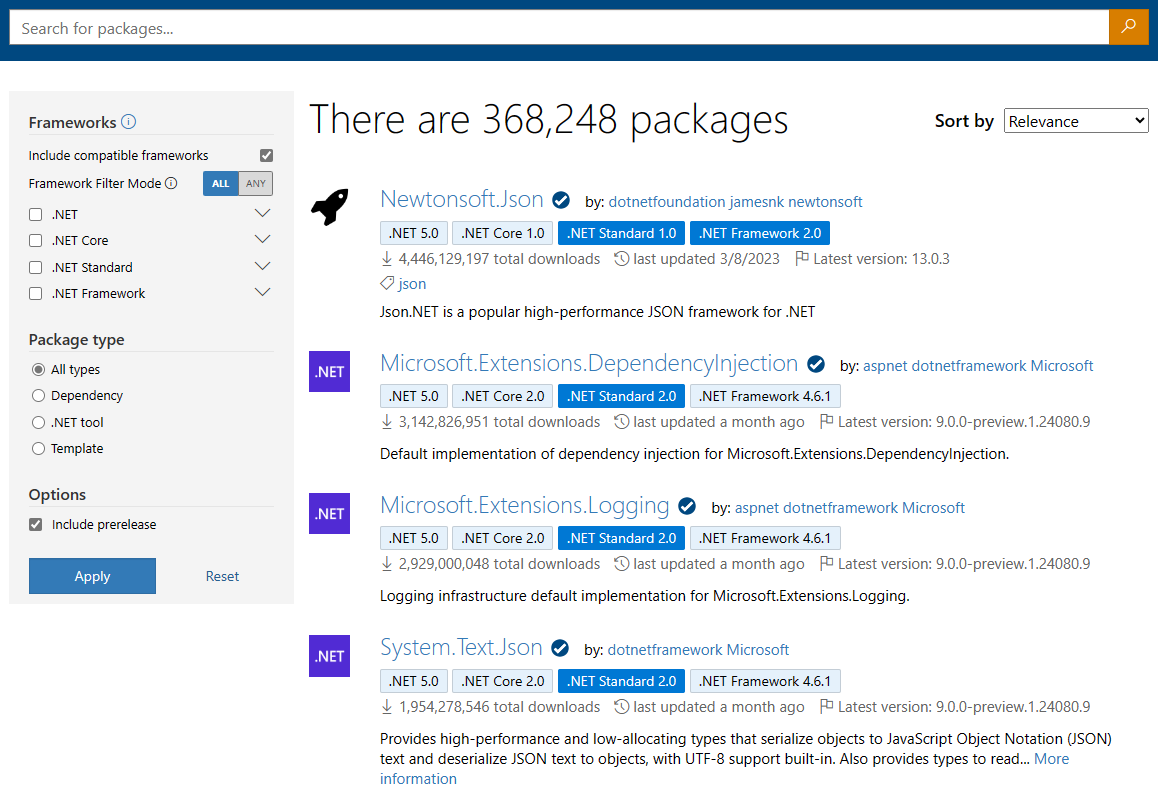 Refining Your Search: Introducing NuGet.org's Compatible Framework ... Refining Your Search: Introducing NuGet.org's Compatible Framework ...