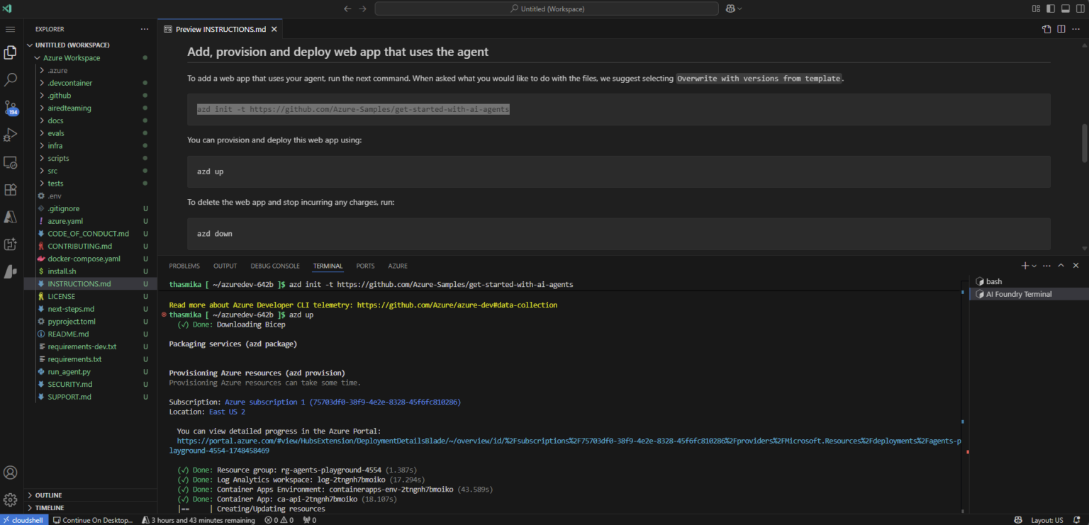 Code quicker with Azure AI Foundry playgrounds and VS Code | Azure AI ...