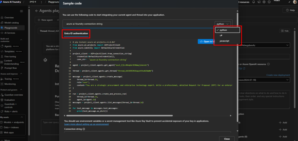 Code quicker with Azure AI Foundry playgrounds and VS Code | Microsoft ...