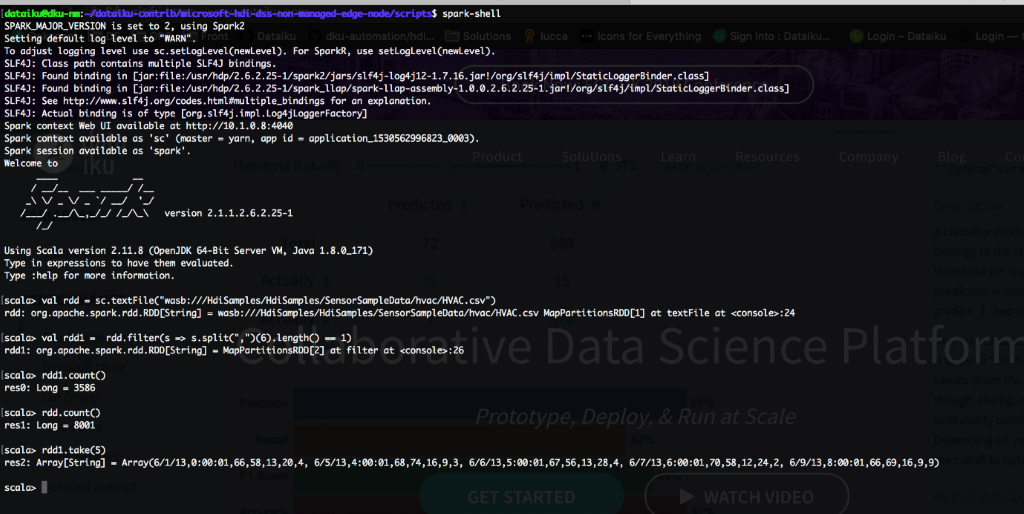 Attaching and Detaching an Edge Node From a HDInsight Spark Cluster when running Dataiku Data ...
