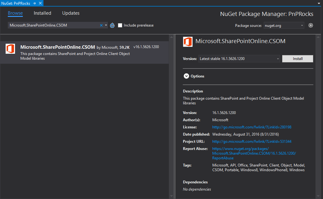 New SharePoint CSOM version released for SharePoint Online - August 2016 Updated - Microsoft 365 ...
