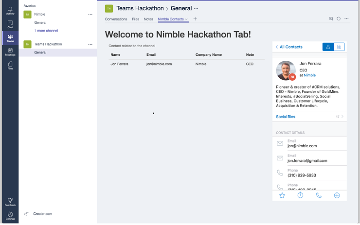 Statsbot Microsoft Teams