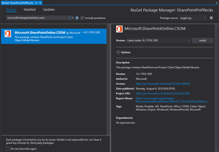 New SharePoint CSOM version released for SharePoint Online - July 2018 - Microsoft 365 Developer ...