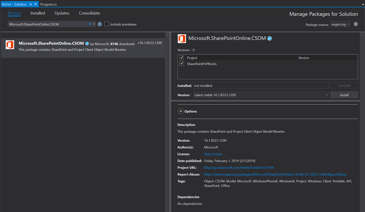 New Sharepoint Csom Version Released For Sharepoint Online January 2019 Microsoft 365 