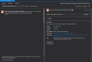 New SharePoint CSOM version released for SharePoint Online - August 2019 - Microsoft 365 ...