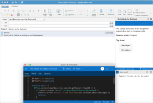 Script Lab for Outlook | Microsoft 365 Developer Blog
