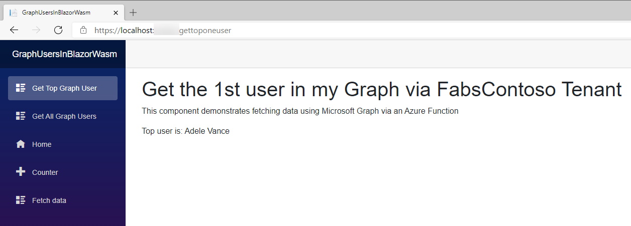 Microsoft Graph Mailbag - Blazor Web Assembly and Microsoft Graph with Azure Functions ...