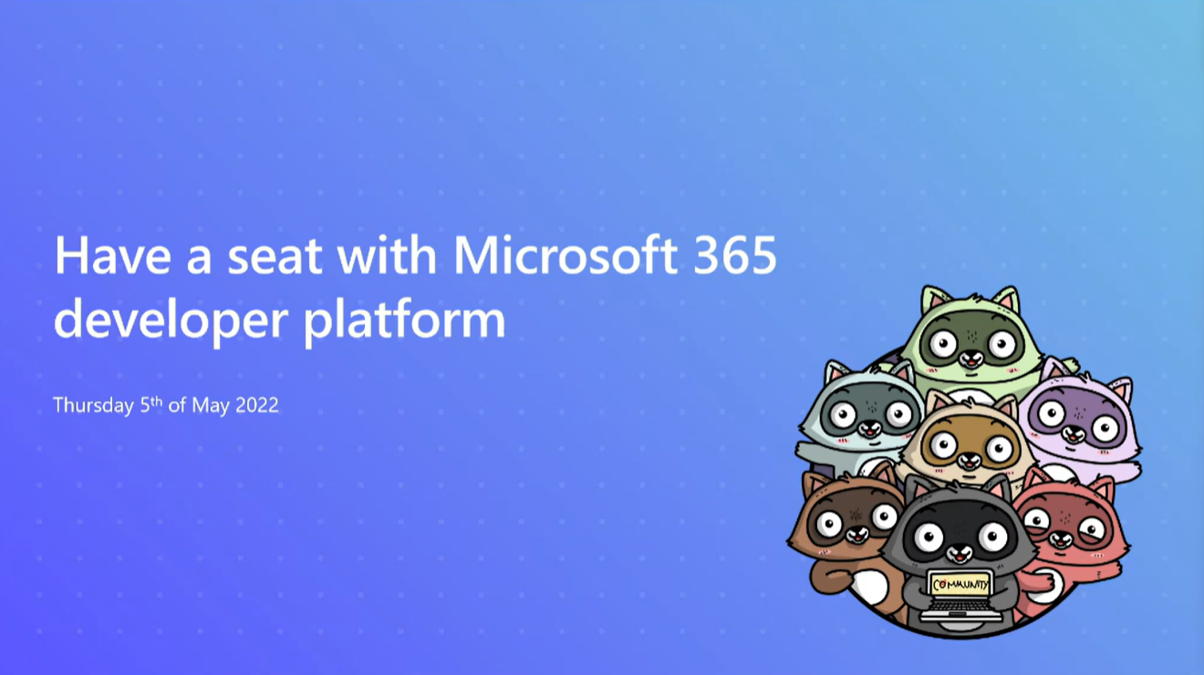 Get the scoop: Microsoft Tech Days for Microsoft 365 developers ...