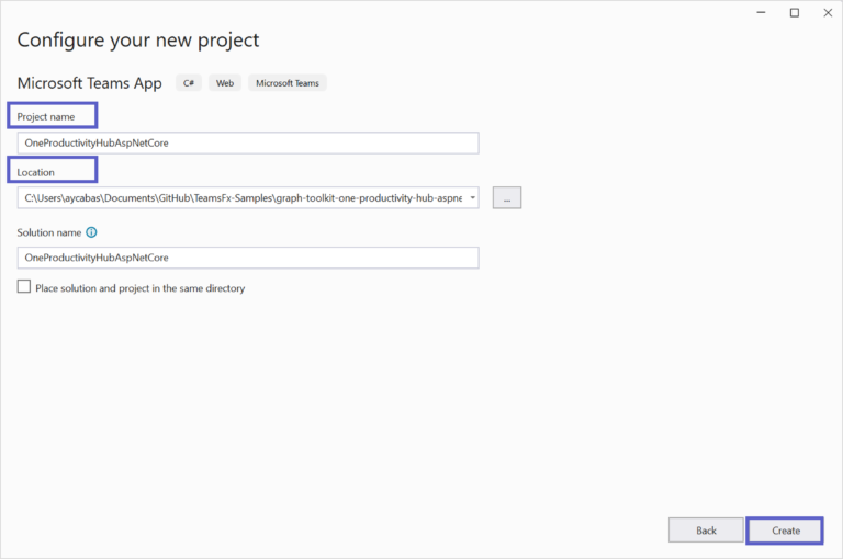 Build a productivity dashboard with Microsoft Teams Toolkit for Visual ...
