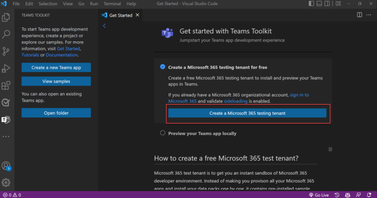 Beginners’ crash course to build apps for Teams using Teams Toolkit for Visual Studio Code ...