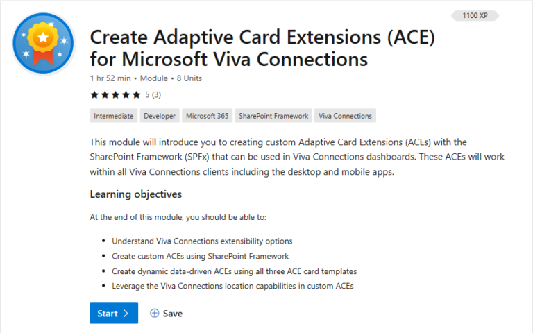 Learn how to create Adaptive Card extensions for Microsoft Viva