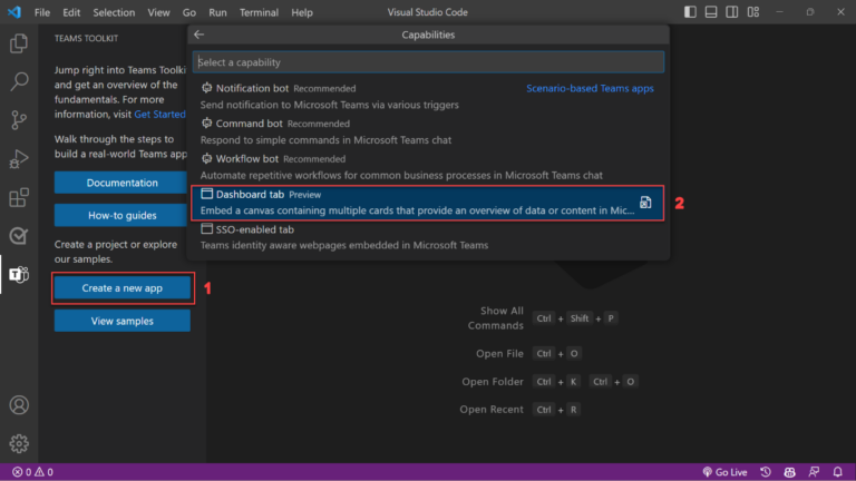 Build a developer assist dashboard using Teams Toolkit