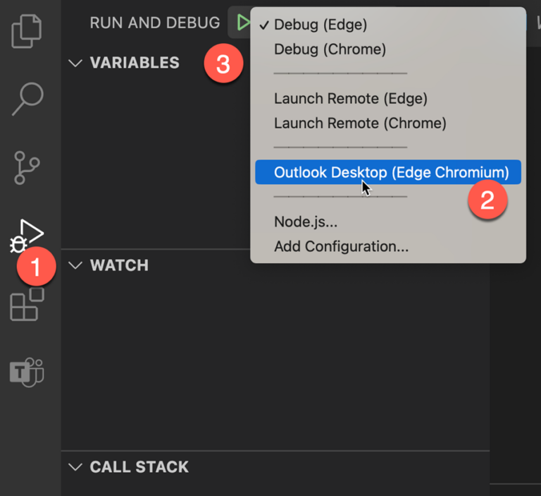 Create a Teams tab and Outlook Add-in with a Hello World project