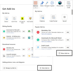 New Office Add-ins entry point available online