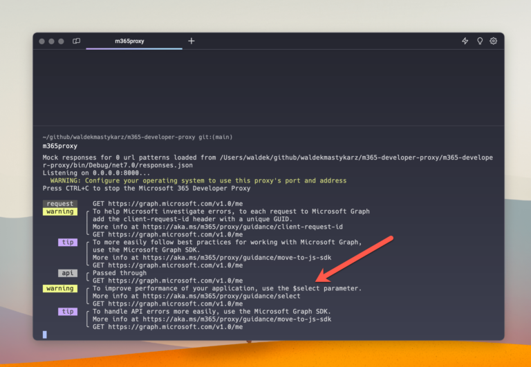 Microsoft 365 Developer Proxy v0.11 released with improved features