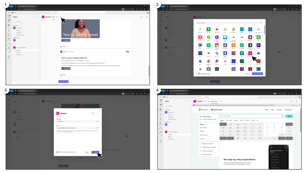 Upcoming updates to loading websites in Teams tabs